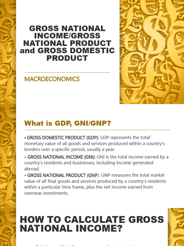 Group 1 GNP Gni | PDF | Gross Domestic Product | Consumption (Economics)