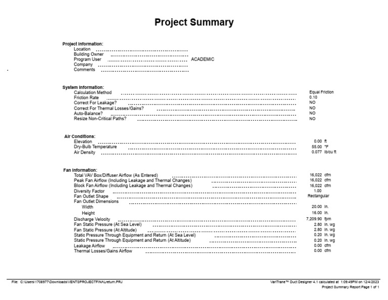 Design Results - System Summary | PDF | Temperature | Civil Engineering Design Results - System Summary | PDF | Temperature | Civil Engineering