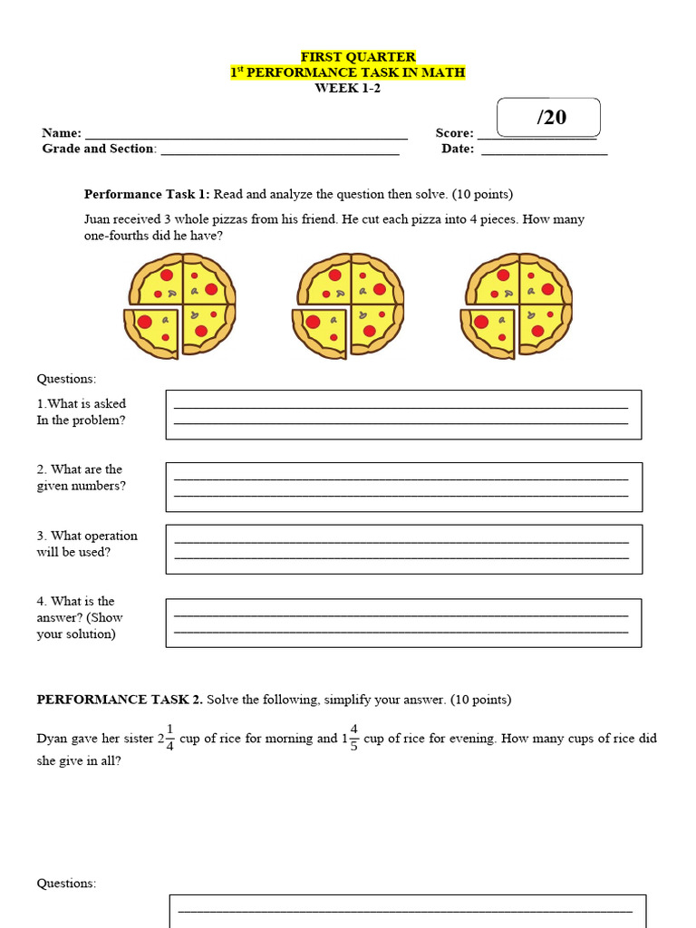 Math 6 Week 5 | PDF