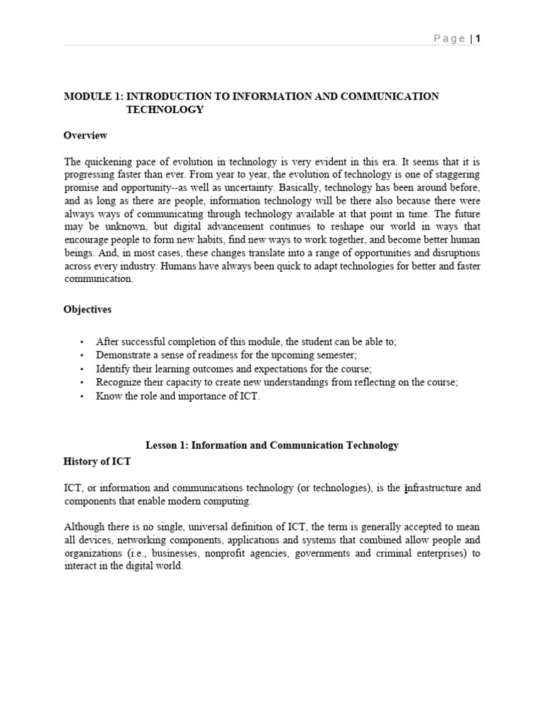 Module 1 and 2 Reviewer | PDF | Information Technology | Internet