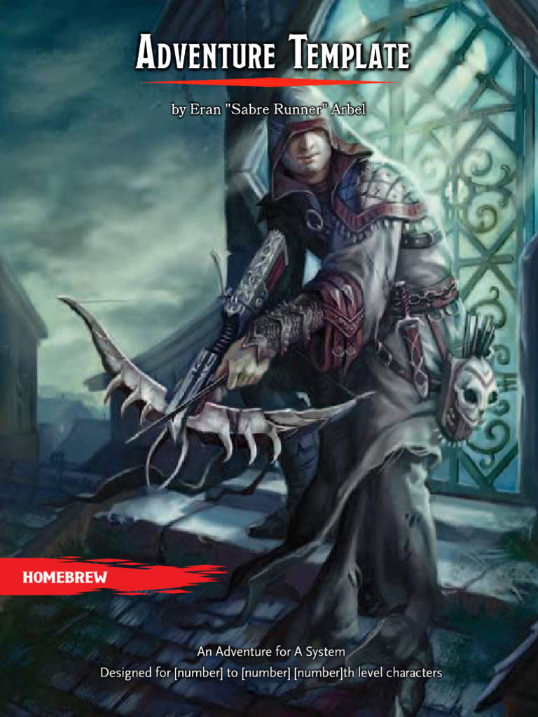 Sabre Runner_s Adventure Template _ GM Binder | PDF