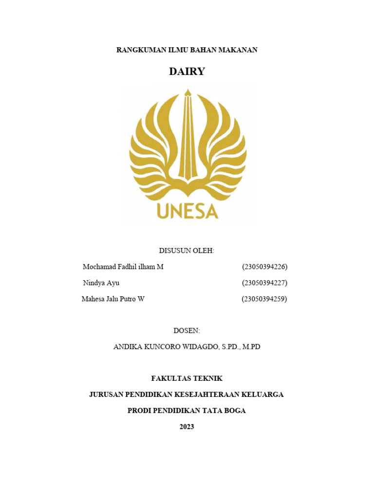 DAIRY G - 226 M.Fadhil Ilham M | PDF