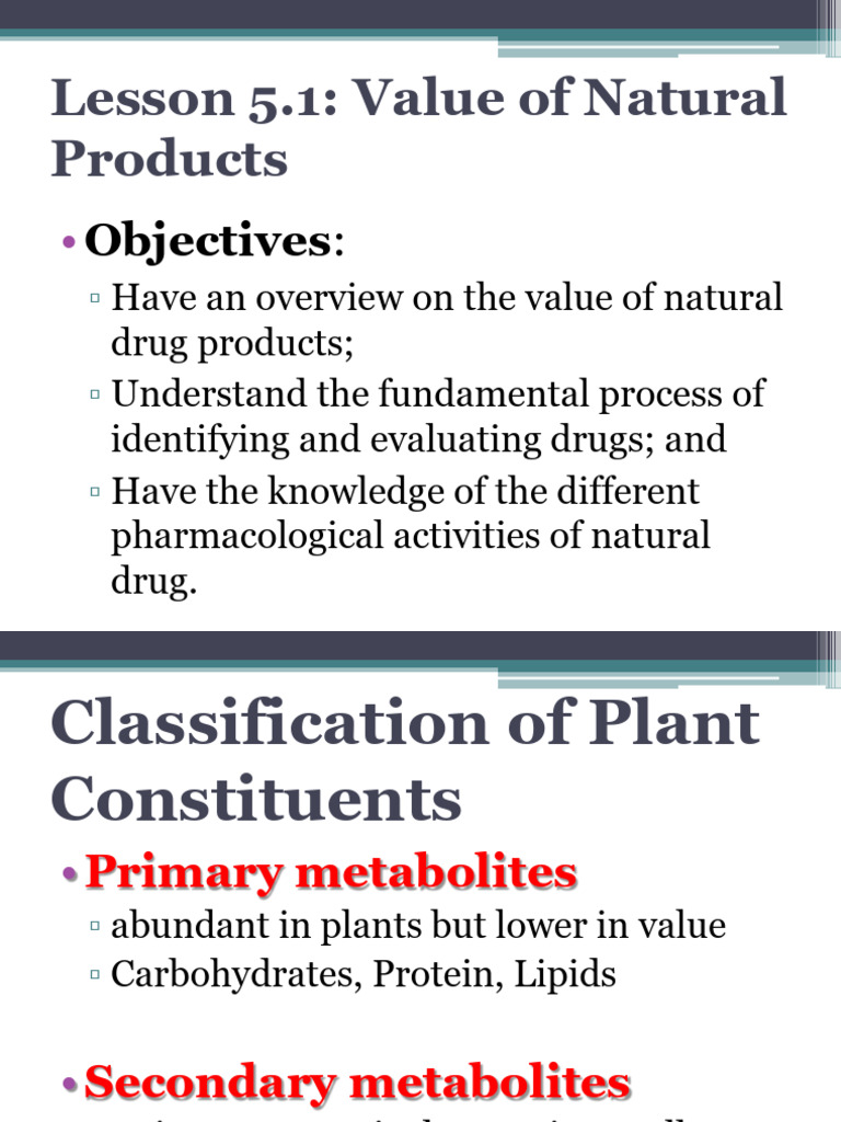 M1L4.2 - Value of Natural Products | PDF | Natural Products | Seed