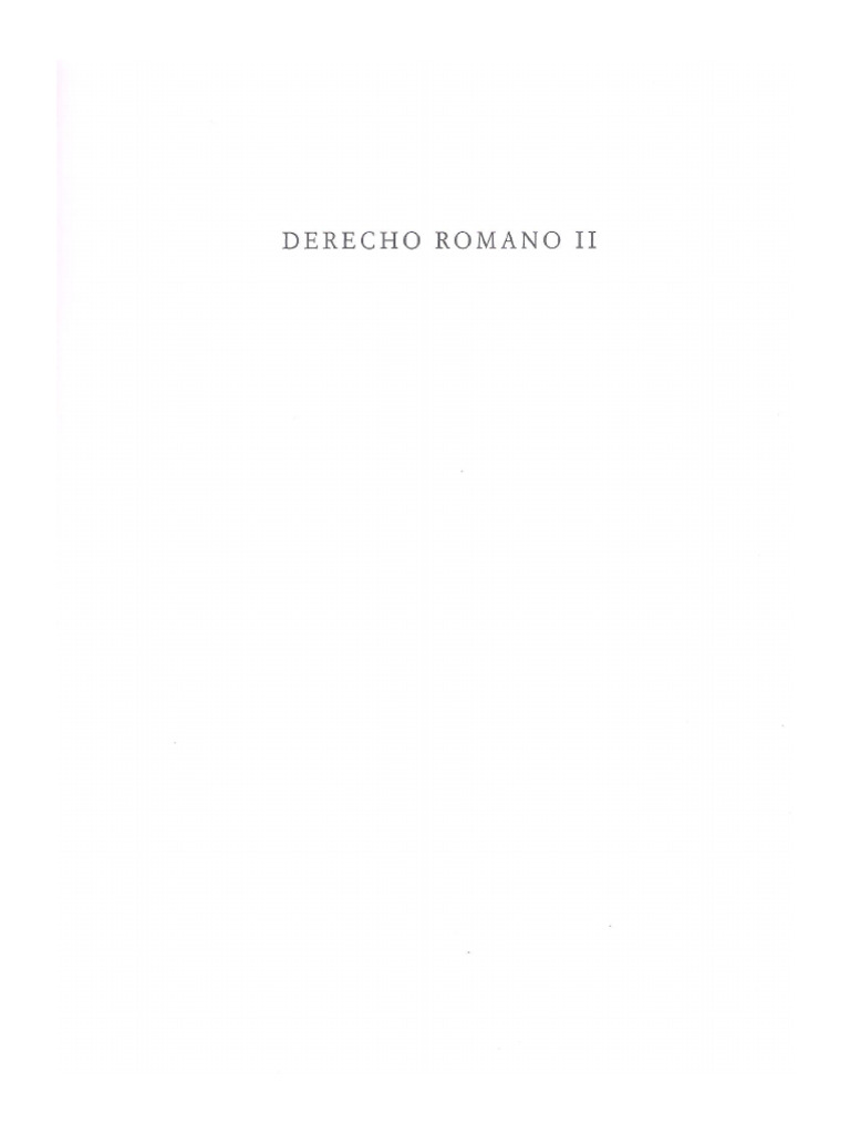 Derecho Romano II Lara Molina | PDF