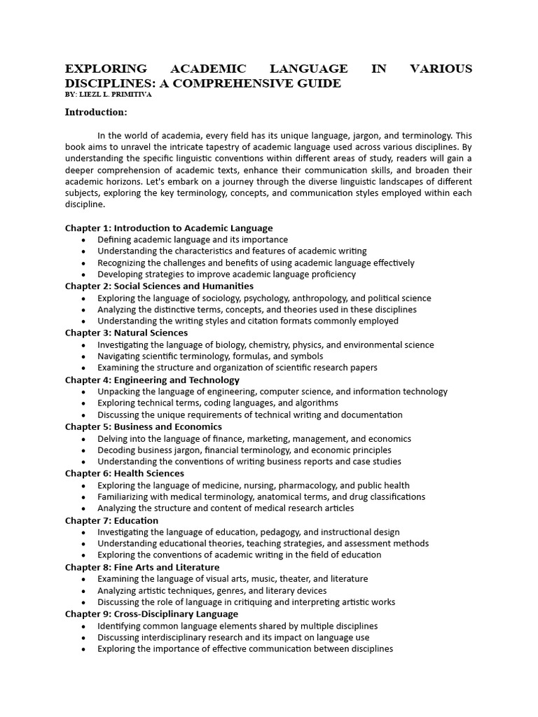 Eapp-Exploring Academic Language in Various Disciplines | PDF | Science ...