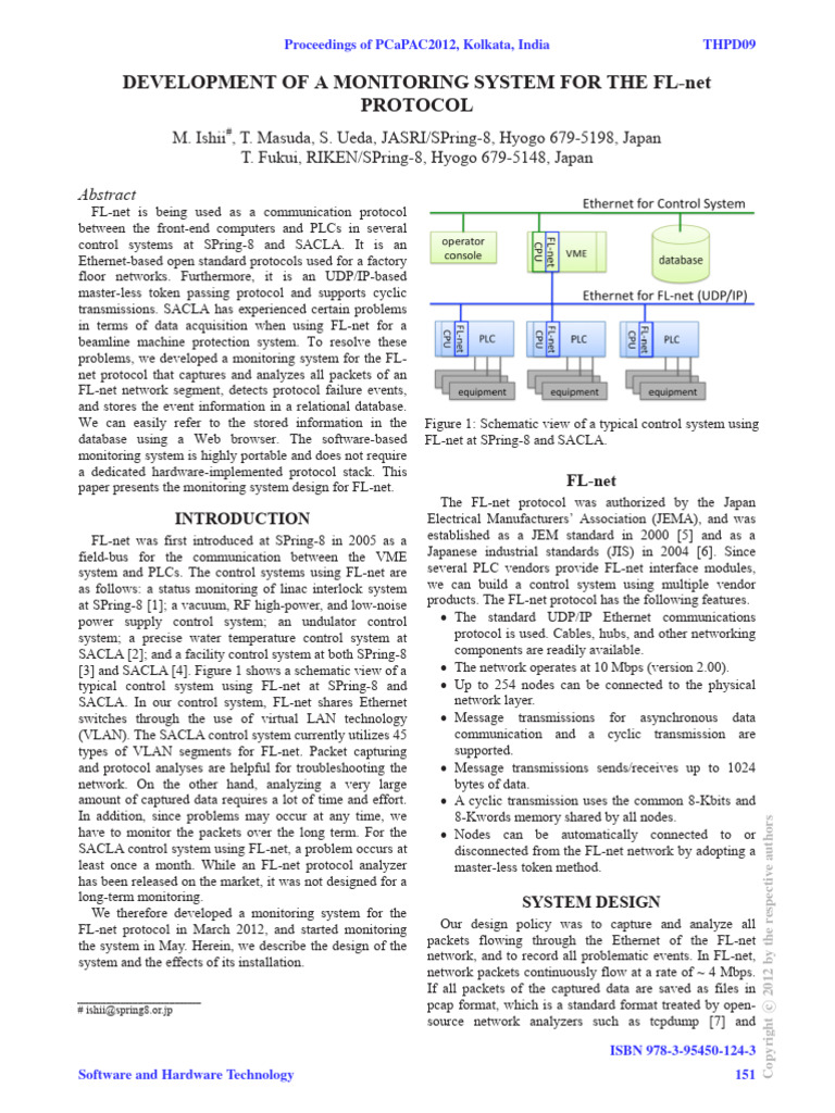 Development of A Monitoring System For The FL-net Protocol | PDF | Computer Network | Computer ...