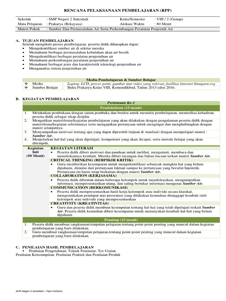 RPP II Rekayasa Kls VIII 2022-2023 Sem Genap | PDF | Seni