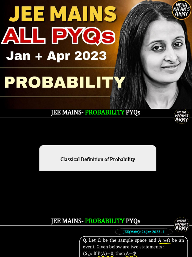 Probability 23 | PDF | Probability | Equations