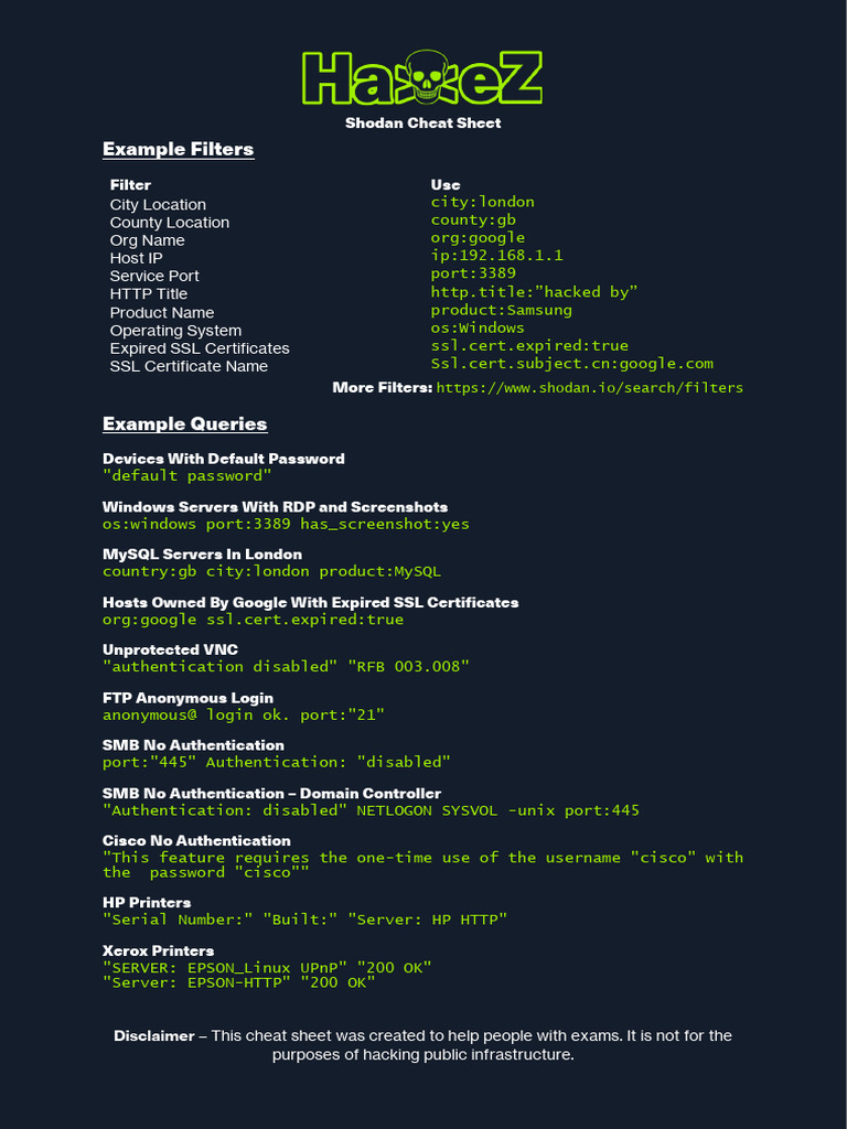Example Filters | PDF