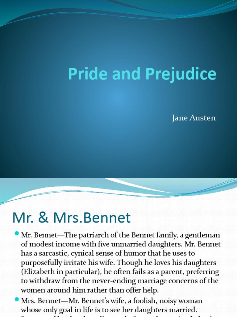 Character Analysis in Pride and Prejudice | PDF | Mr. Darcy | Pride And ...
