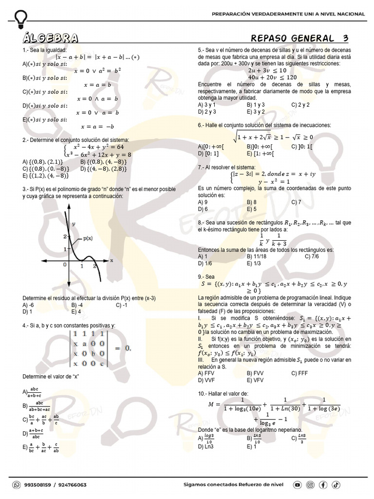 Algebra Facil | PDF | Álgebra | Matemática Elemental