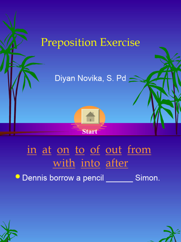 Preposition Ppt | PDF