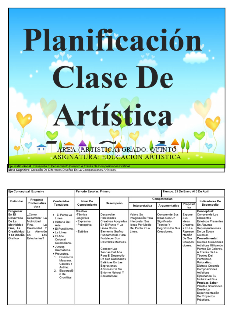 5to Grado Artistica | PDF | Dibujo | Creatividad