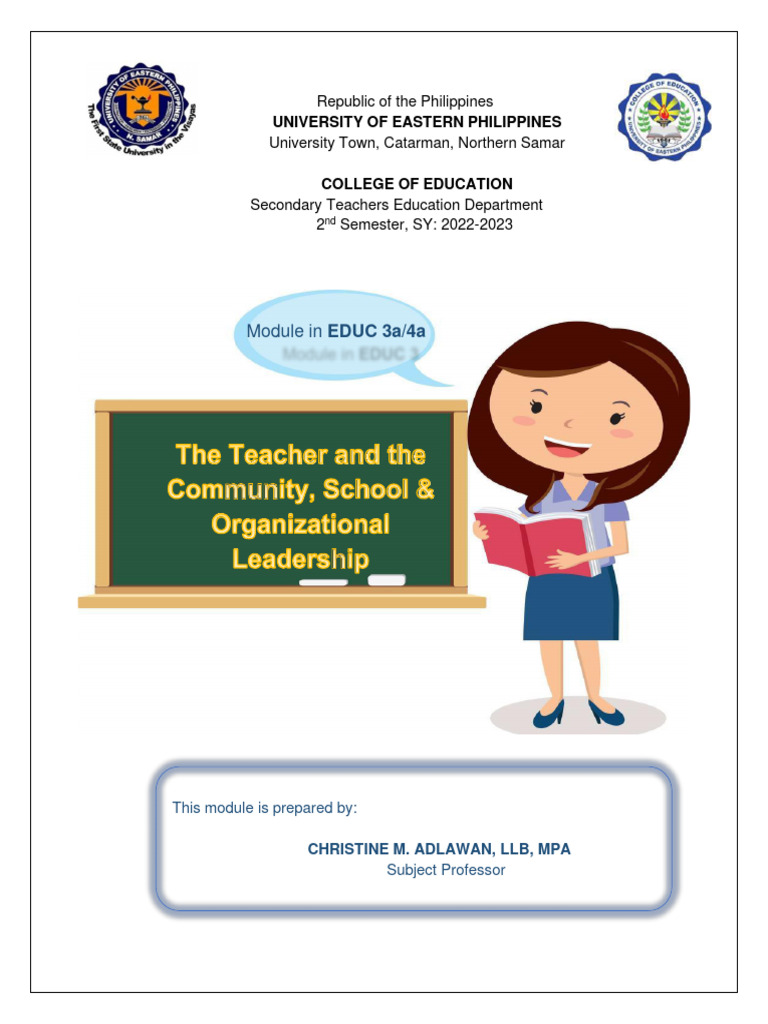 Module 1 - The School As Agent of Social Change | PDF | Leadership ...