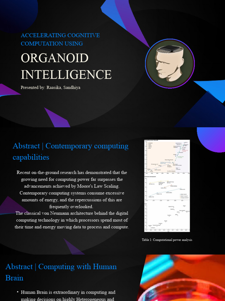 Organoid Intelligence: A New Computing Frontier | PDF | Brain | Computing
