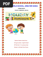 Holiday Homework UKG | PDF