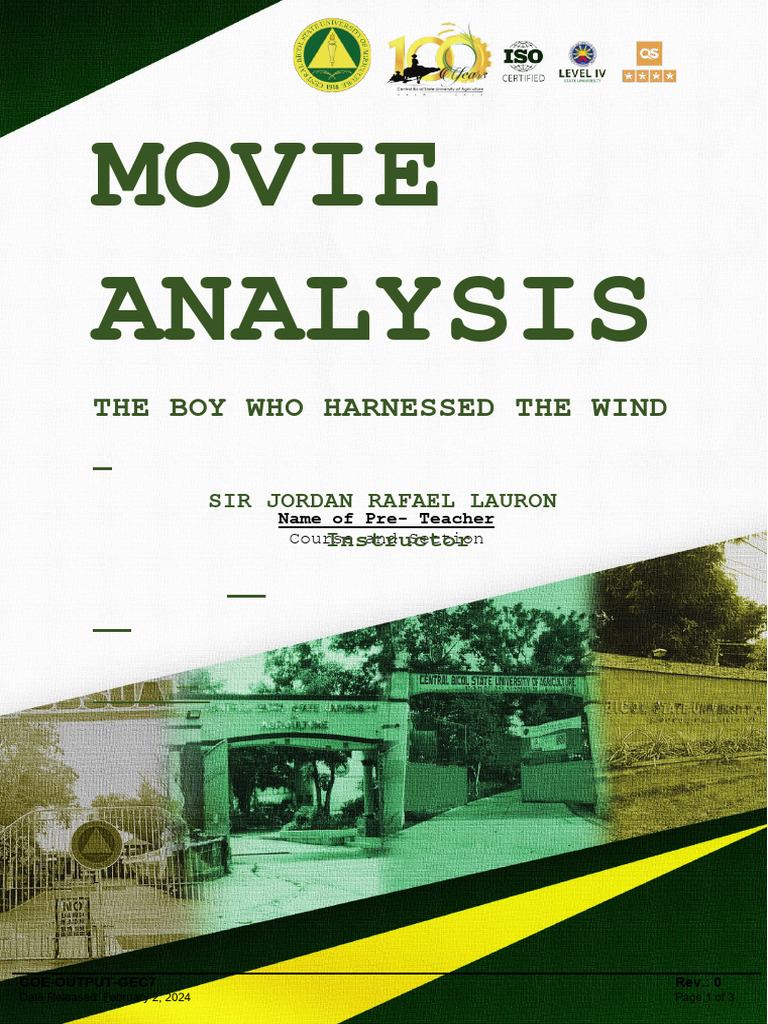 Movie Review: The Boy Who Harnessed the Wind | PDF | Economies