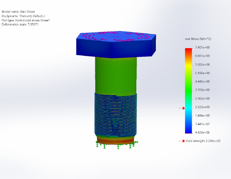 Baut Stress Solidworks | PDF