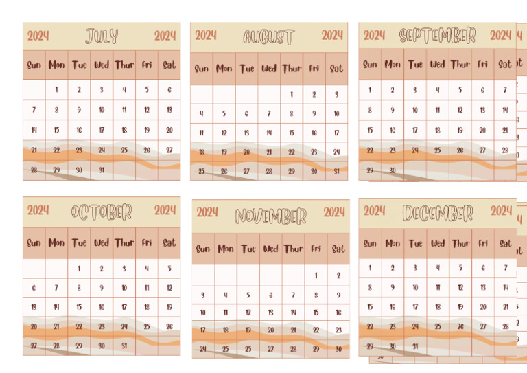 2024 Mini Calendar | PDF