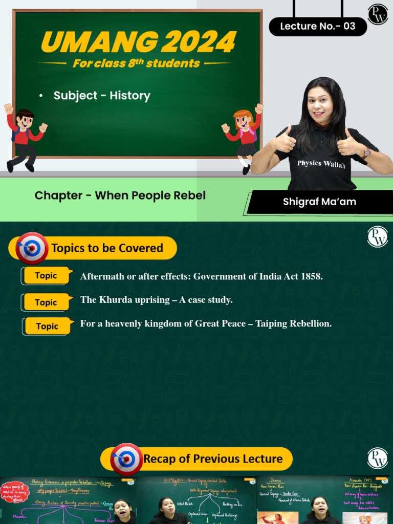 Class 8 History: 1857 Rebellion & Khurda Uprising | PDF | British Raj