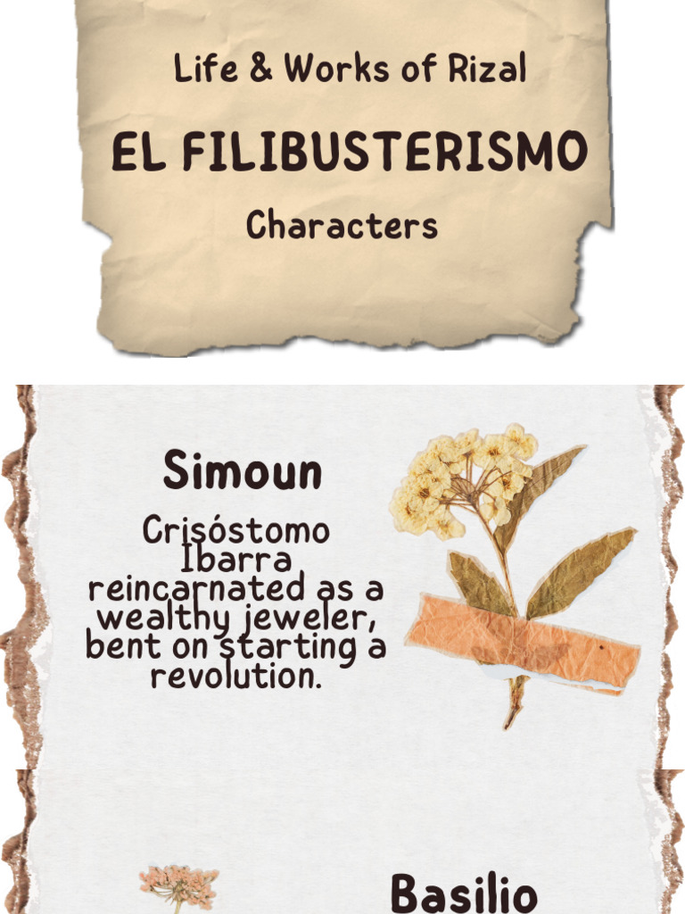 El Filibusterismo Characters | PDF | Social Science