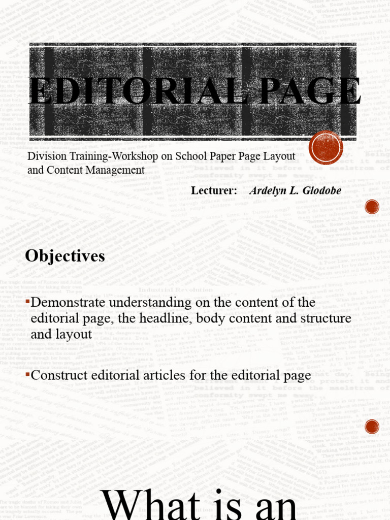 Editorial Writing Presentation | PDF | Bullying | Newspapers