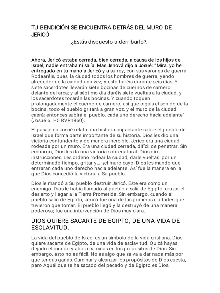Derribando Los Muros | PDF