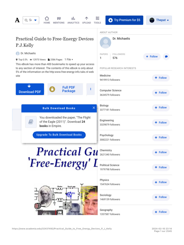 Free-Energy Devices: A Practical Guide | PDF | Information | Engineering