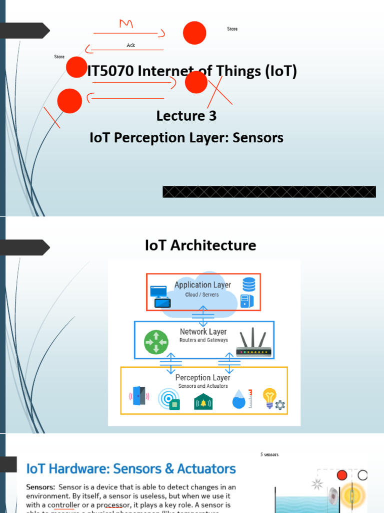Lec3 - IoT - Perception Layer - Sensors | PDF | Sensor | Sound