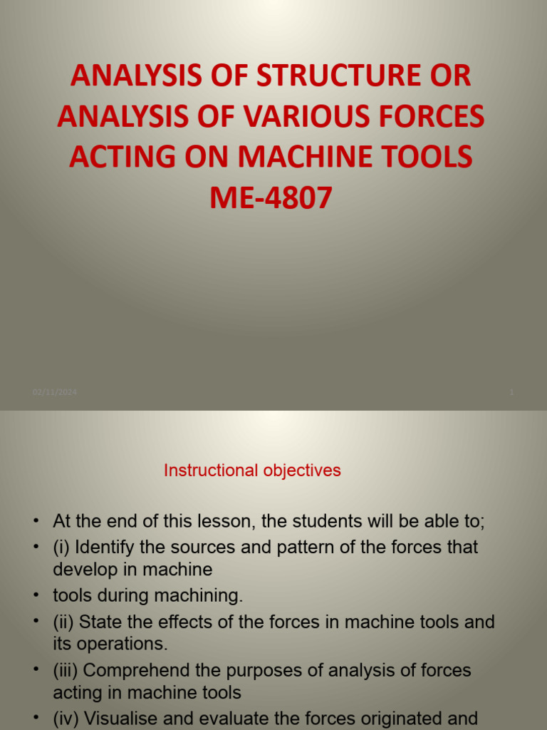 Analysis On Structure | PDF | Machining | Force