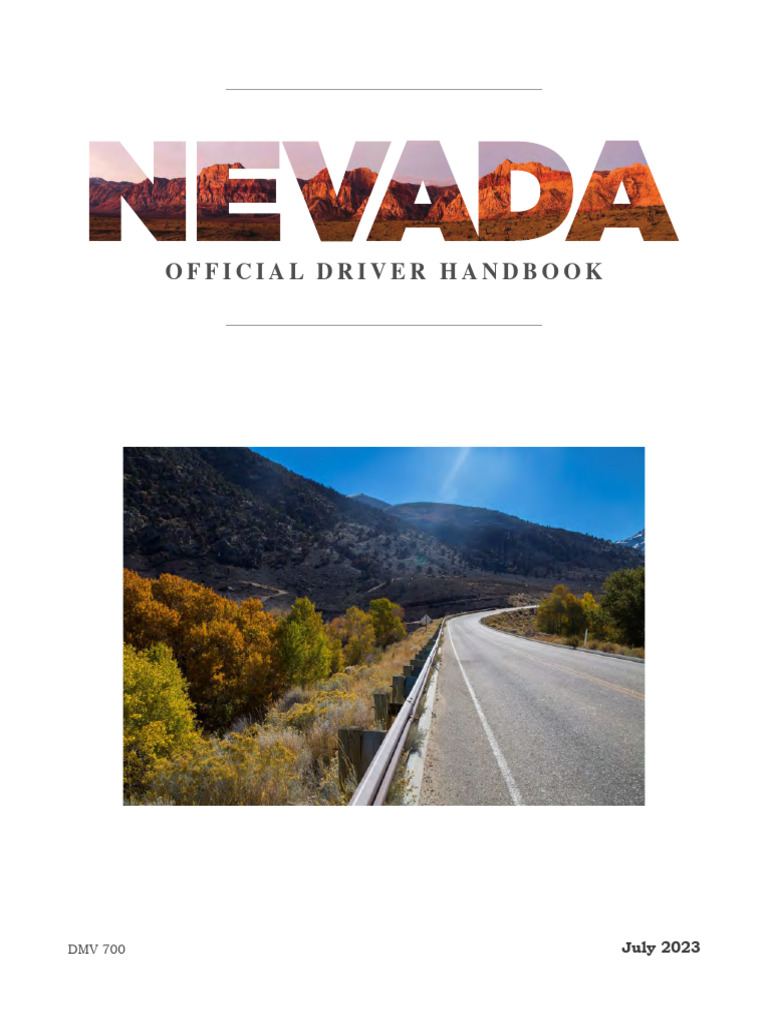 Nevada Driver Handbook | PDF | Identity Document | Driving Under The ...