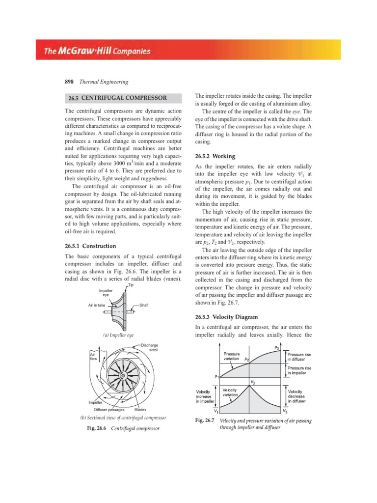 Centrifugal Compressor | PDF | Continuum Mechanics | Physical Sciences