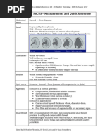 Normal Values Ultrasound - Paediatrics | PDF