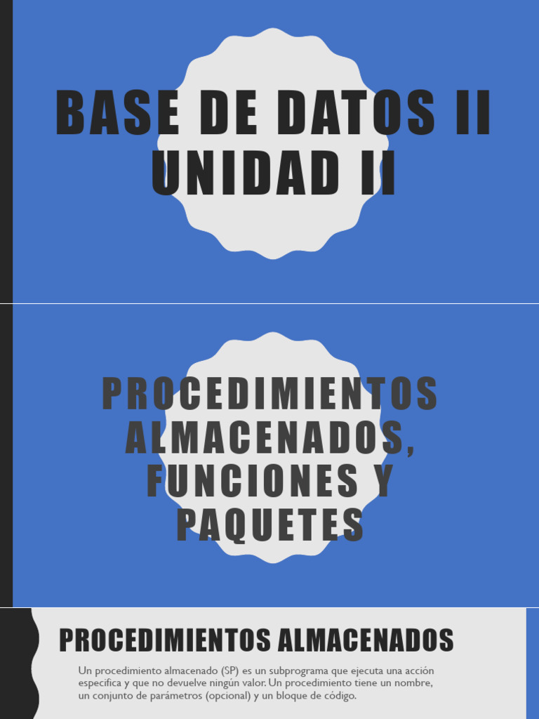 Programando Con PL-SQL - Unidad II | Descargar gratis PDF | Pl / Sql | Ingeniería de software
