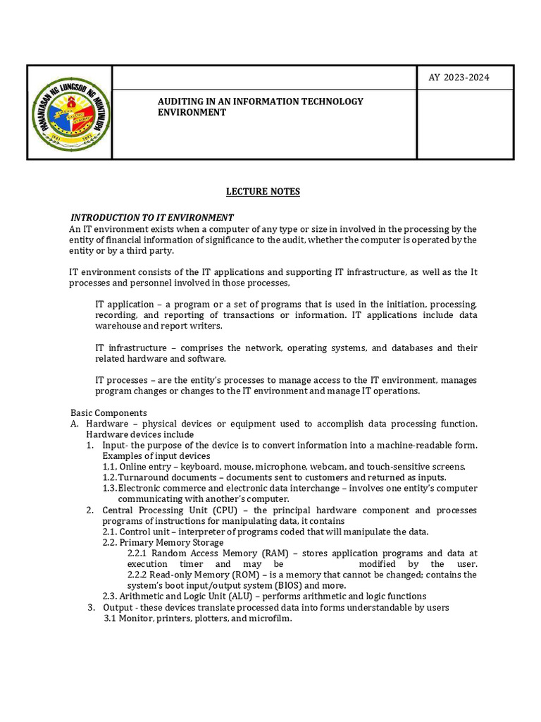 Auditing In Cis Environment Pdf Programming Computer Program 