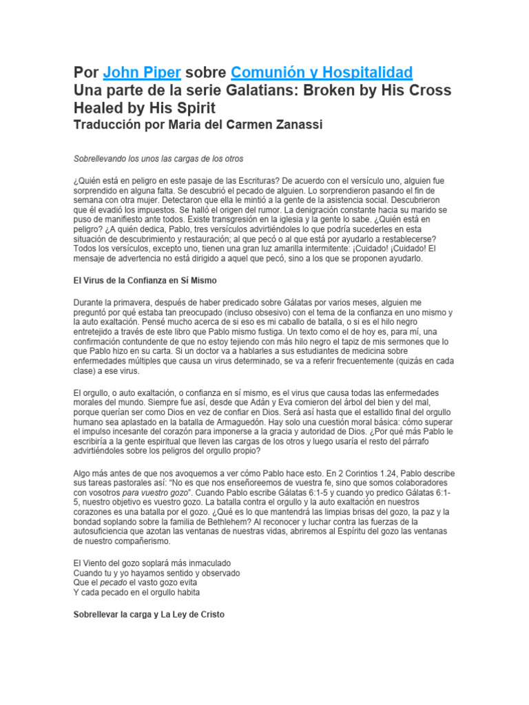 cargas | PDF | Pecado | Cristo (título)