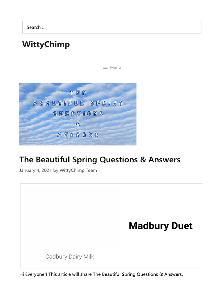 Beatiful Spring | PDF