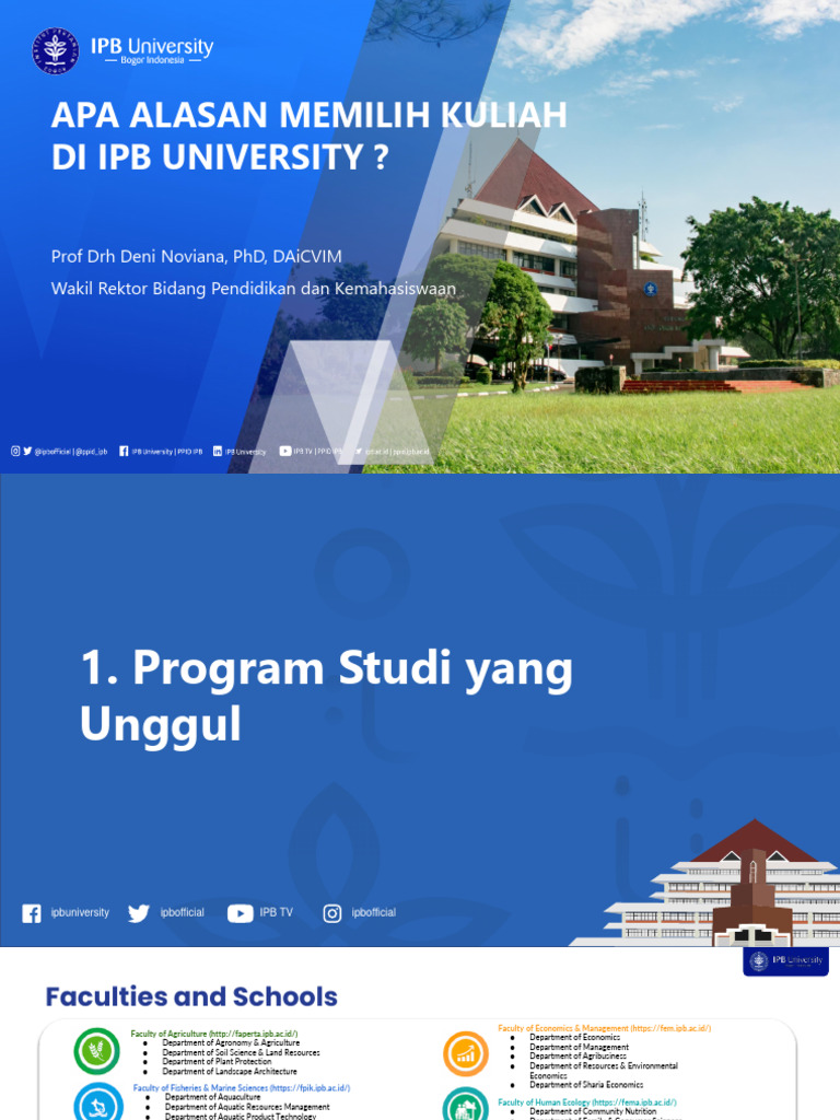 Jelajah IPB 2023 (Prof Deni) | PDF | Science | Natural Environment