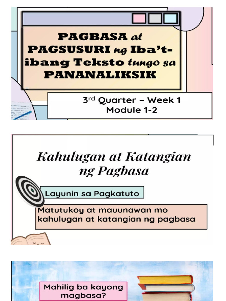 1 Pagbasa 11 | PDF