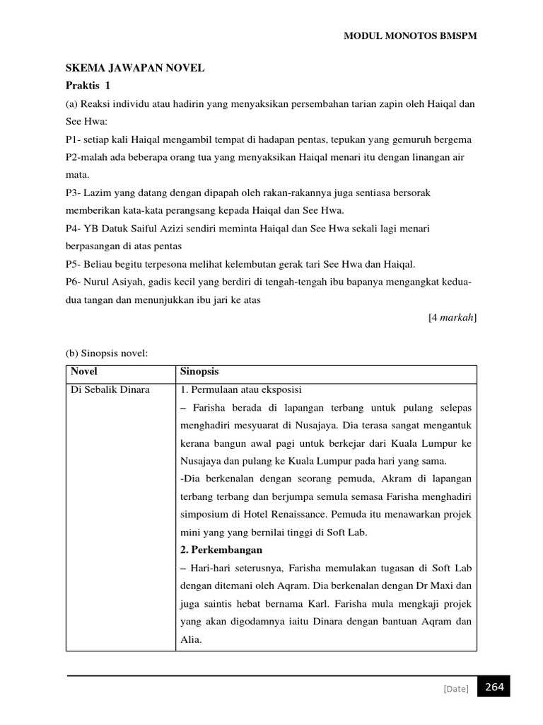 013 MODUL MONOTOS BM SPM KERTAS 2 + Jwp-264-292 | PDF