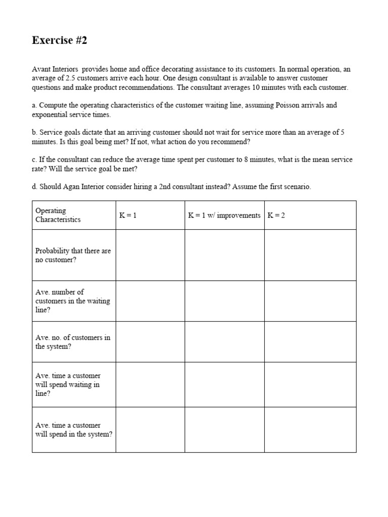 Exer 2 - Waiting Line | PDF | Computers | Technology & Engineering