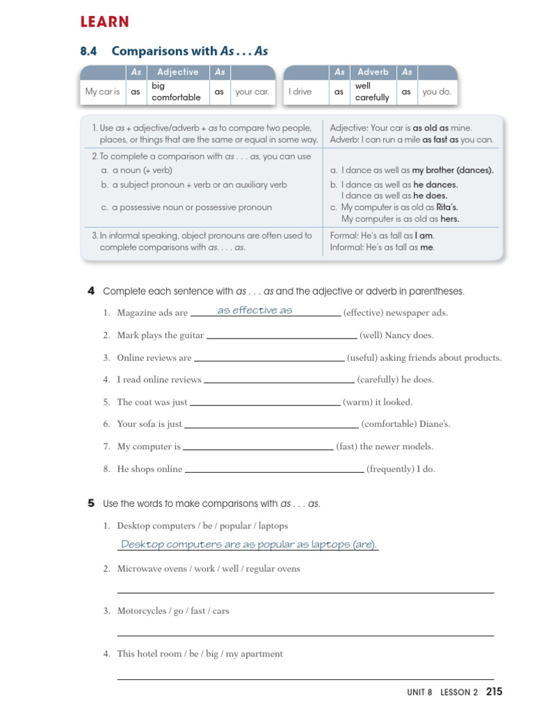Comparative and Superlative | PDF | Adjective | Adverb