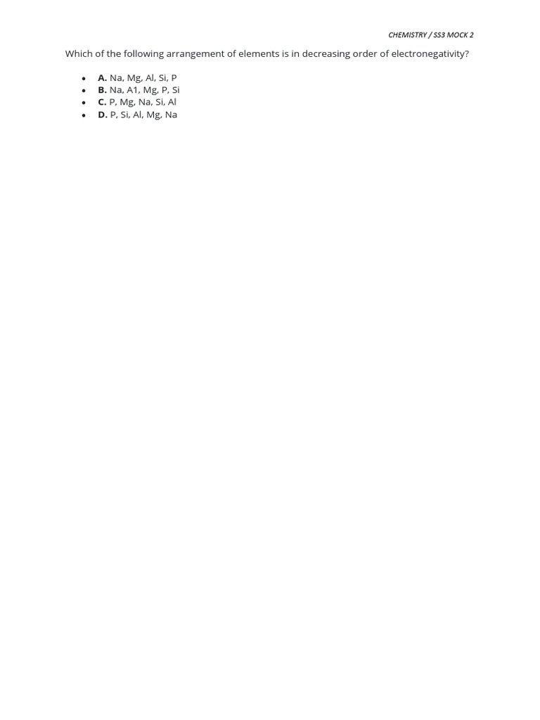 Ss3 Mock Pdf Science And Mathematics