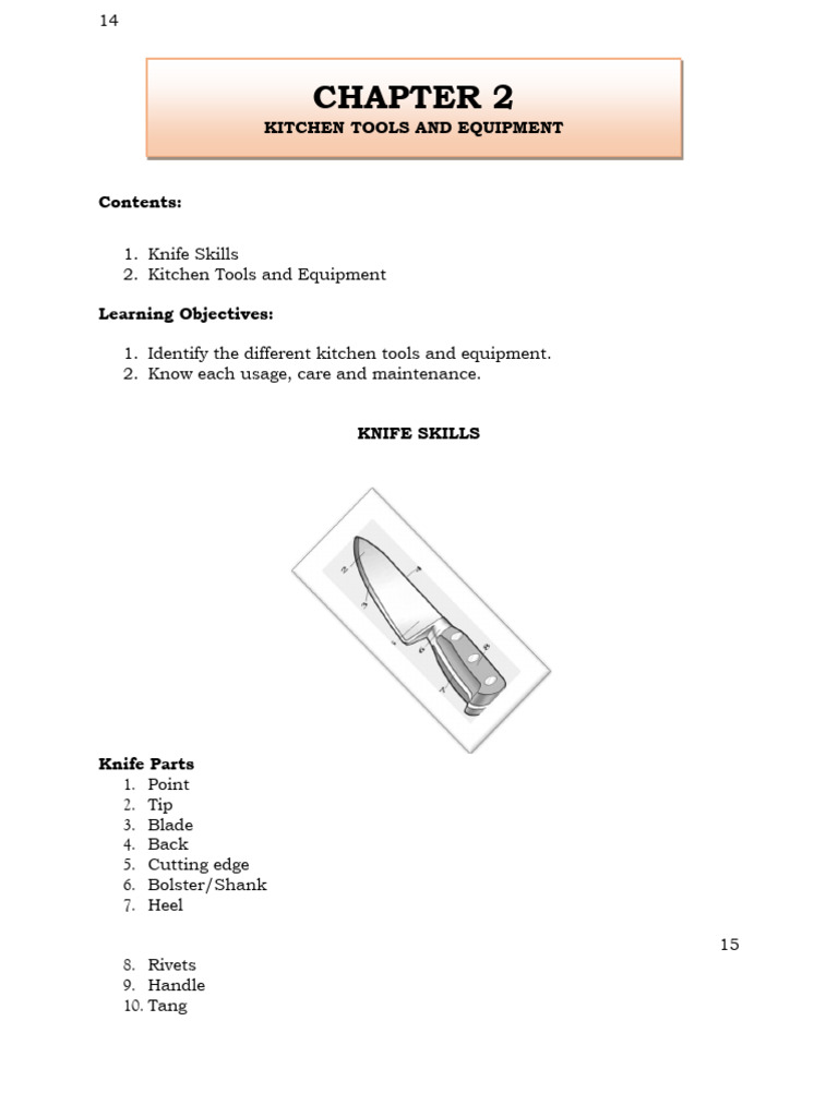 Chapter 2 KEBFP | PDF | Knife | Cooking