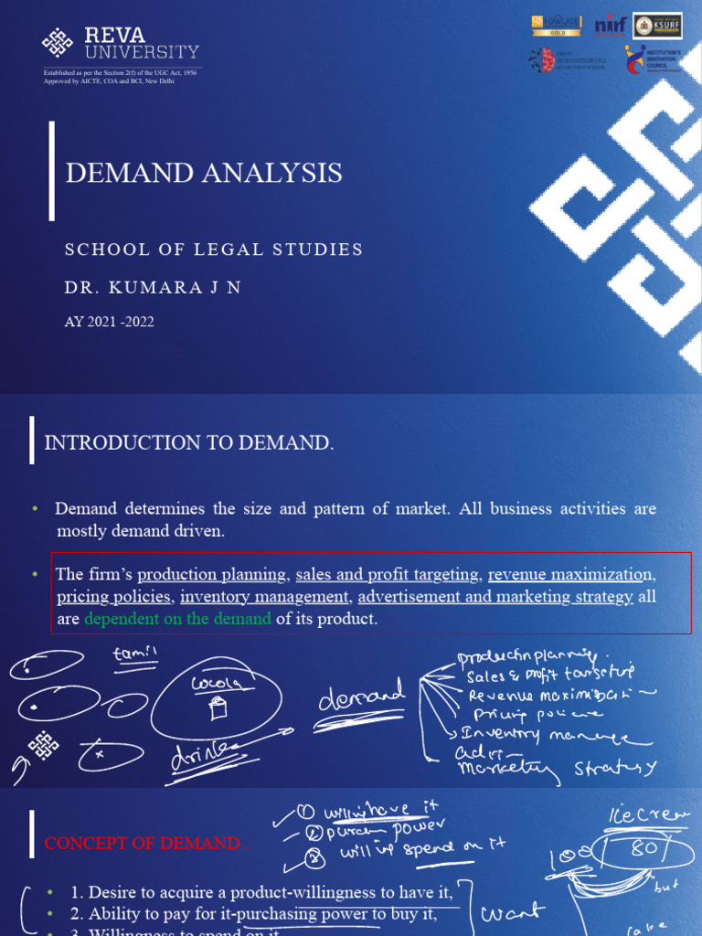 Demand Analysis | PDF | Demand | Price Elasticity Of Demand