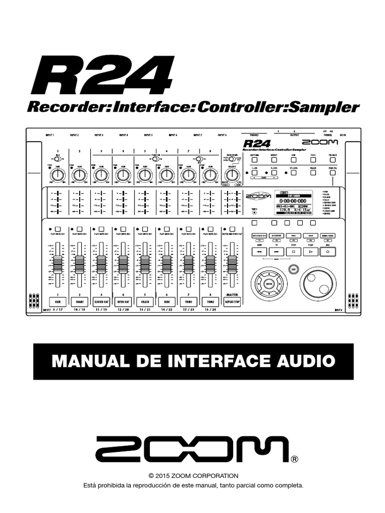 Zoom R24 Manual de Interface Audio | PDF | Mac OS | Micrófono