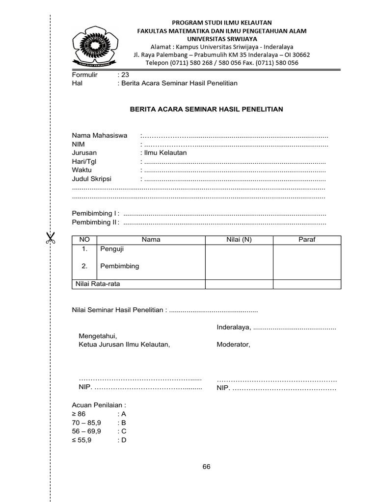 Formulir Seminar Hasil-3 | PDF | Seni