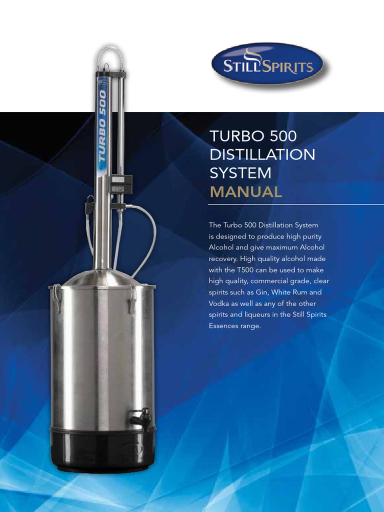 T500 Boiler Manual Flyer | PDF | Ethanol | Distillation