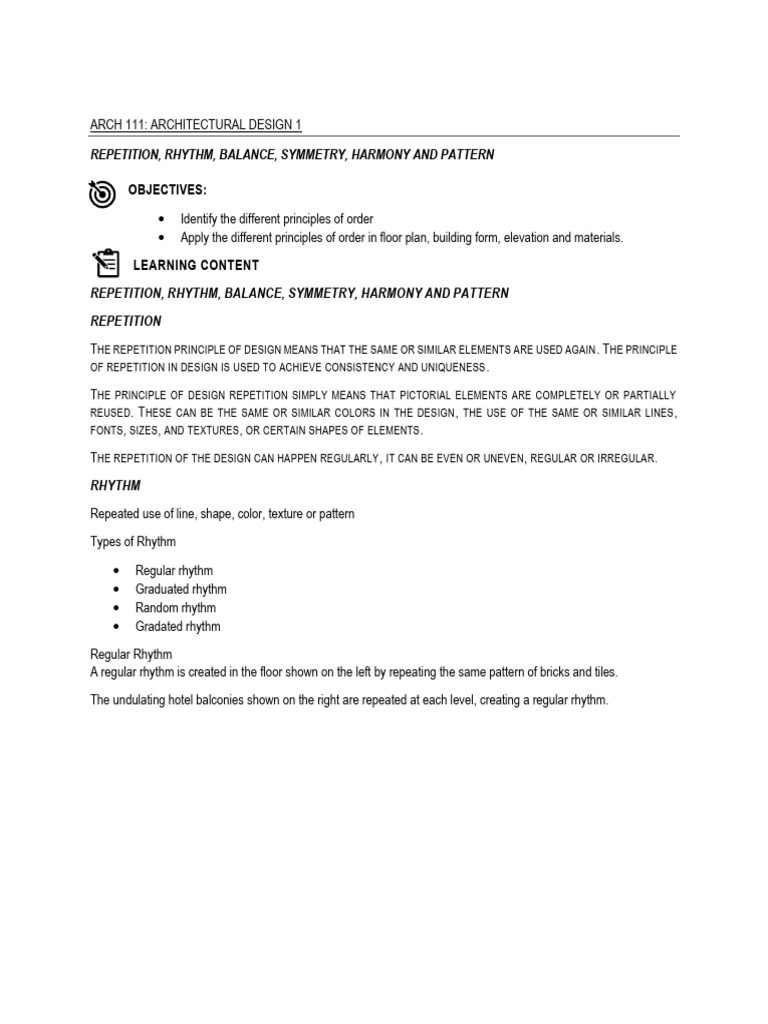 Principles of Order | Download Free PDF | Pattern | Rhythm