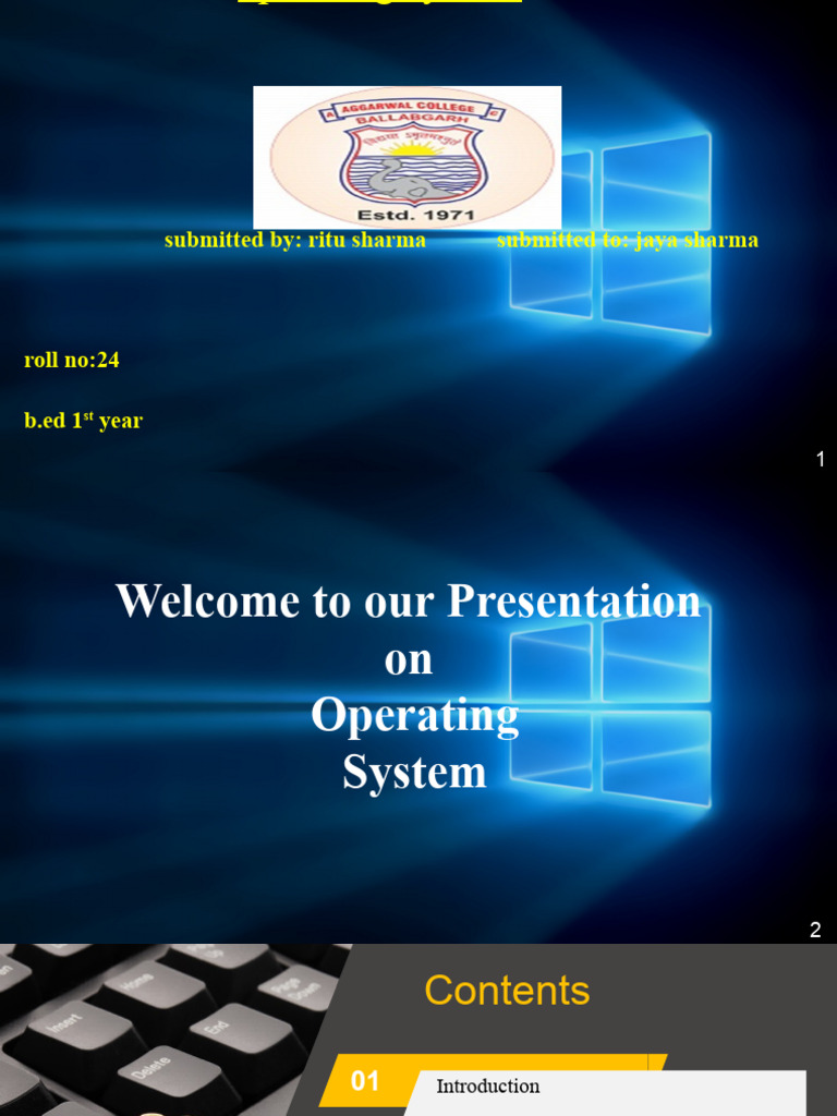 Operating System | PDF | Microsoft Windows | Operating System